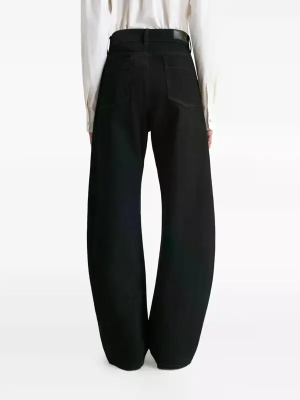 LEMAIRE High-waisted Curved Jeans - Black