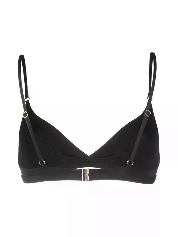 Stella McCartney Crystal-star Triangle Bikini Top - Black