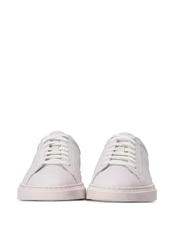 BOSS Leather Lace-up Sneakers - Neutrals