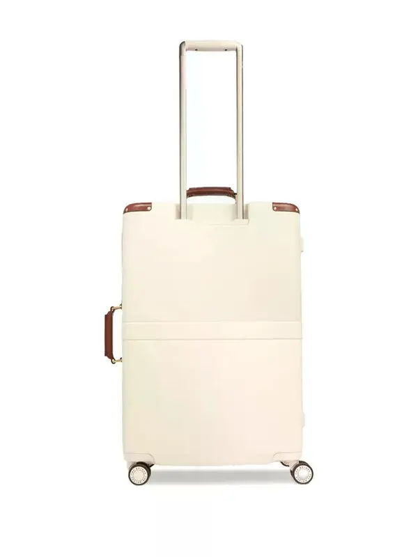THE BRIDGE Leather-trimmed Trunk Suitcase