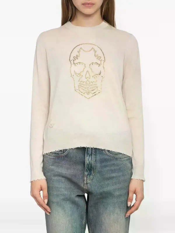 Zadig&Voltaire Skull-embellished Cashmere Sweater