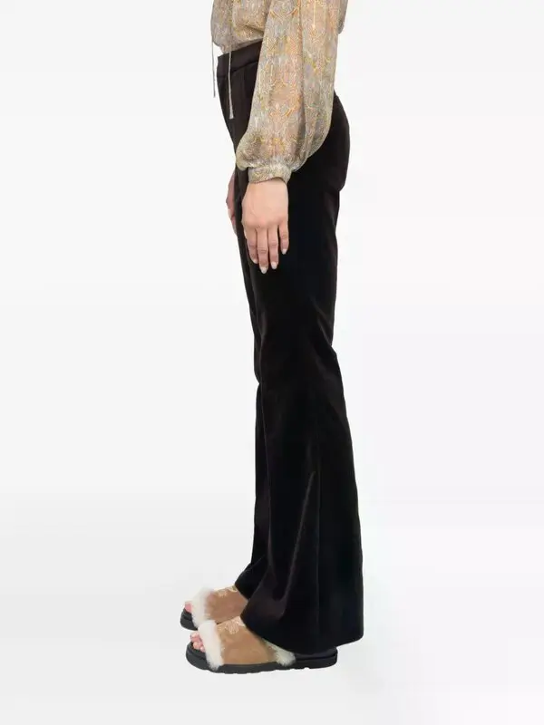Zadig&Voltaire Velvet Flared Trousers - Brown