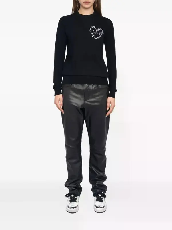 Zadig&Voltaire Heart-detail Crew Neck Sweater