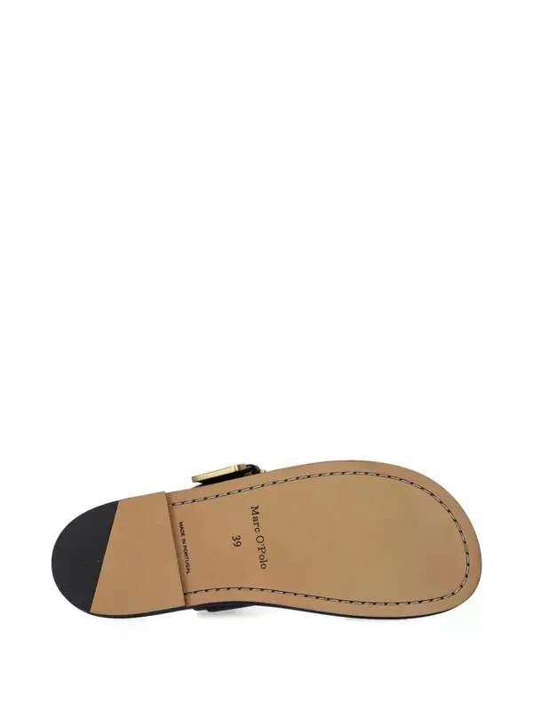 Marc O'polo Buckled Leather Slides