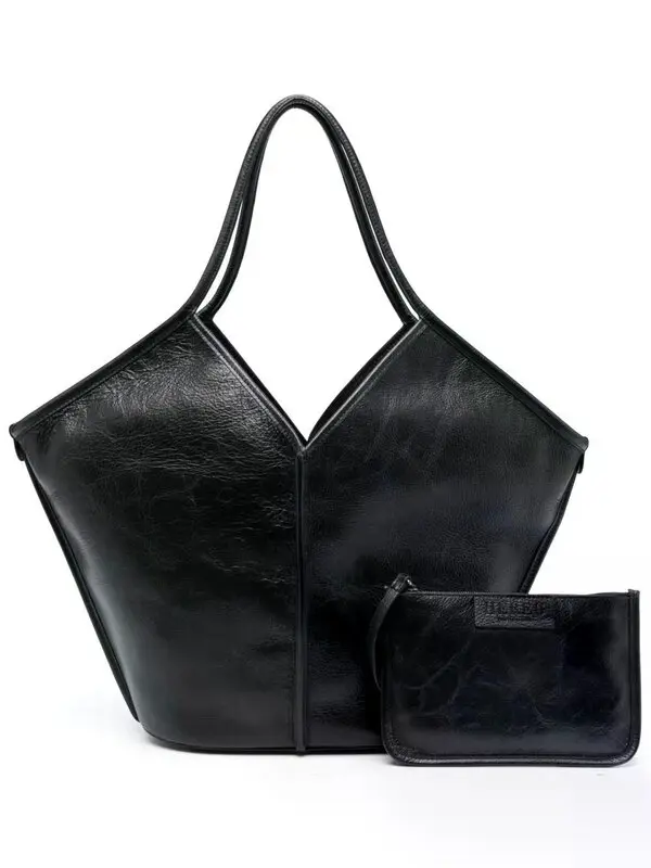 Hereu Callela Leather Tote Bag - Black