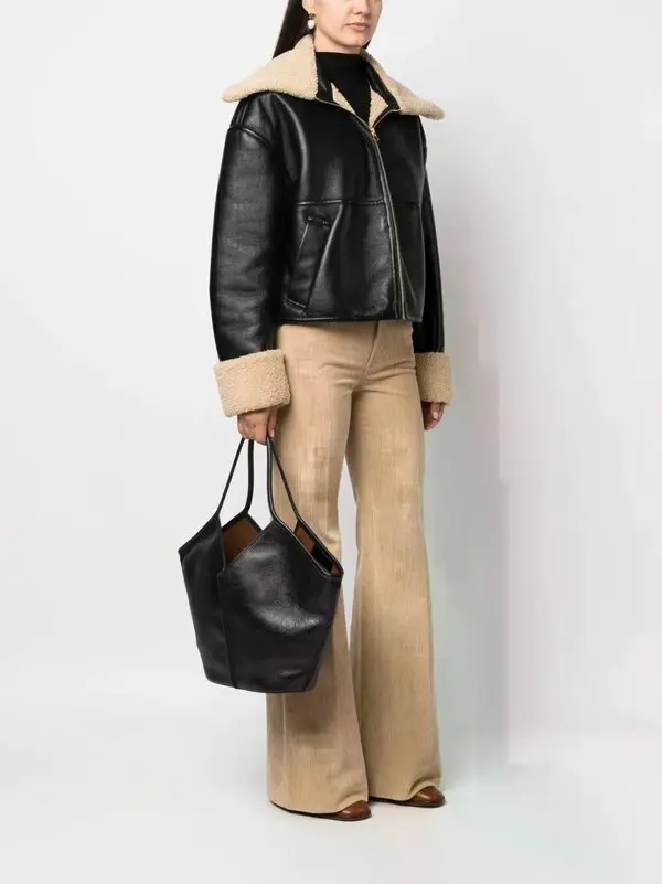 Hereu Callela Leather Tote Bag - Black