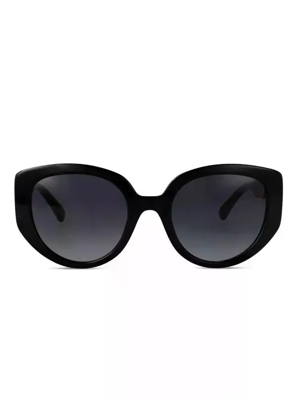 Moschino Logo-plaque Sunglasses - Black