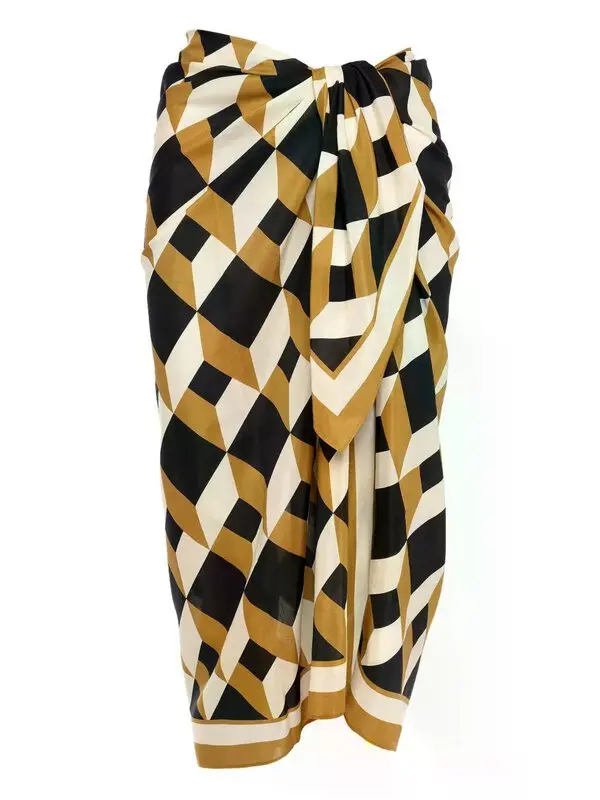 ERES Vibration Silk Pareo Skirt - Black