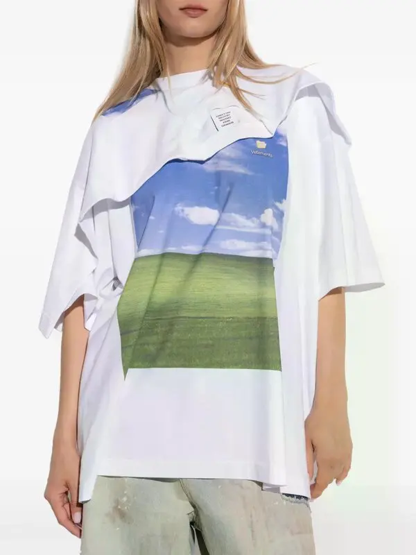 Vetements Graphic-print Layered T-shirt