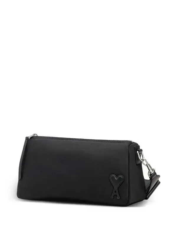 AMI Paris Marcel Padded Shoulder Bag - Black
