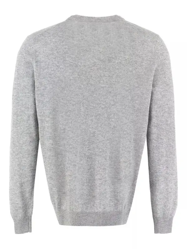 THE (ALPHABET) Cashmere Crew-neck Sweater - Grey