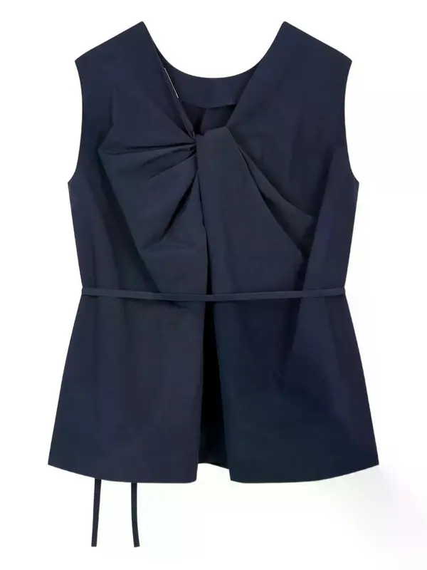 STUDIO TOMBOY Twisted Pleated Blouse - Blue