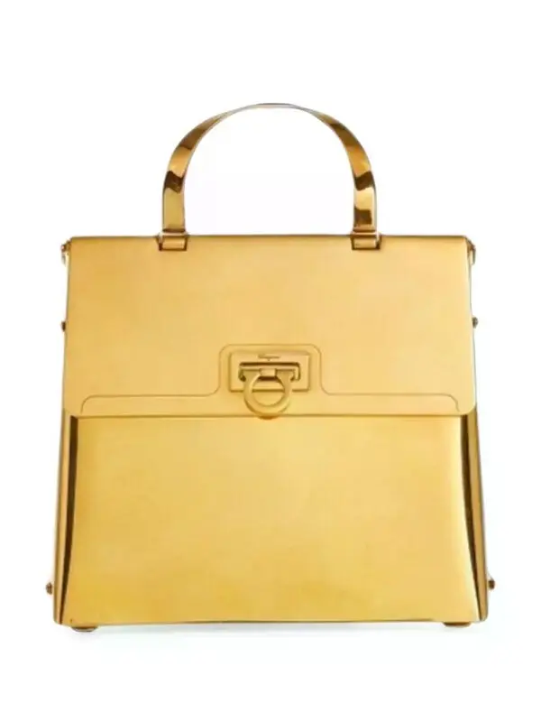 FERRAGAMO Small Trifolio Handbag - Gold