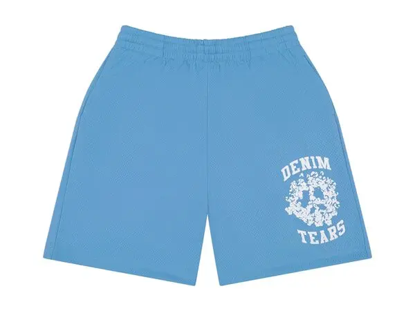 DENIM TEARS Denim University Mesh Shorts - Light Blue