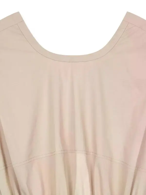 STUDIO TOMBOY Twisted Neckline A-line Dress - Neutrals