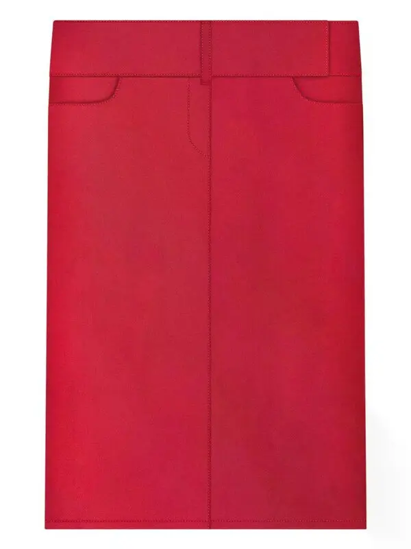 COURREGES Belted Mid-length Skirt - Pink