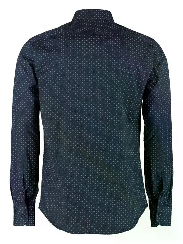 THE (ALPHABET) Printed Long-sleeved Shirt - Blue