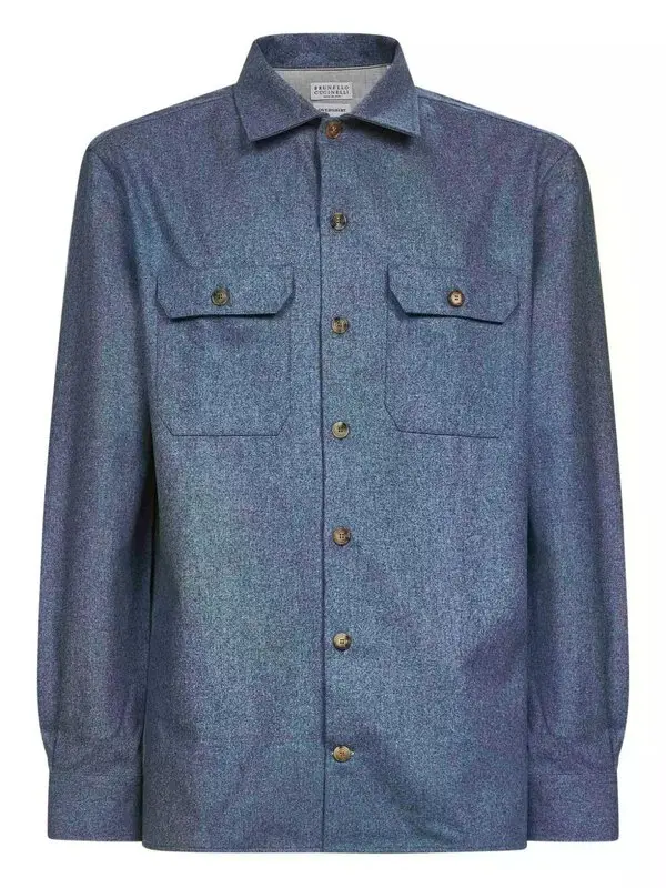 Brunello Cucinelli Patch-pocket Buttoned Shirt