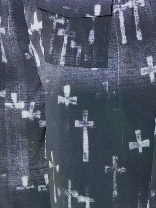 Aries Cross-print Swim Shorts