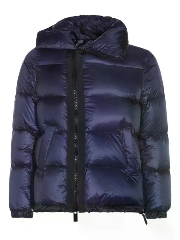 Sacai Asymmetric-zip Padded Jacket - Blue