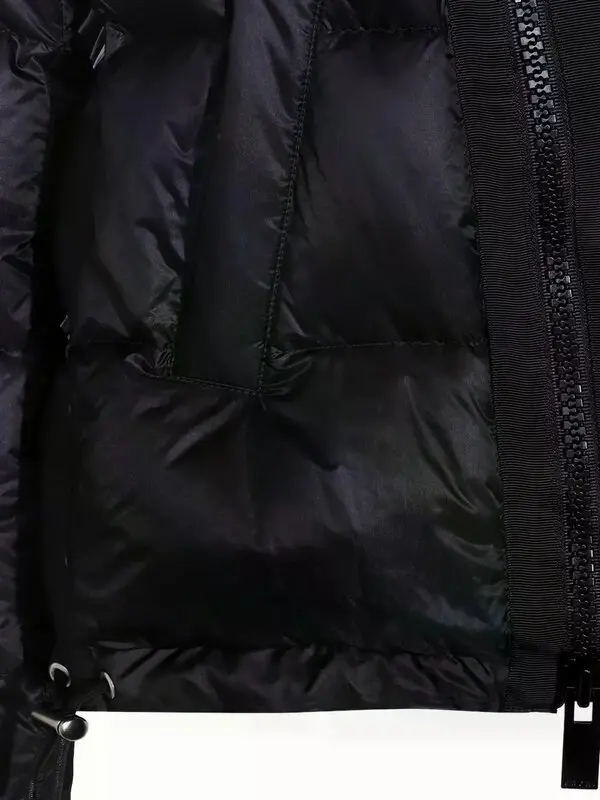 Sacai Asymmetric-zip Quilted Jacket - Black