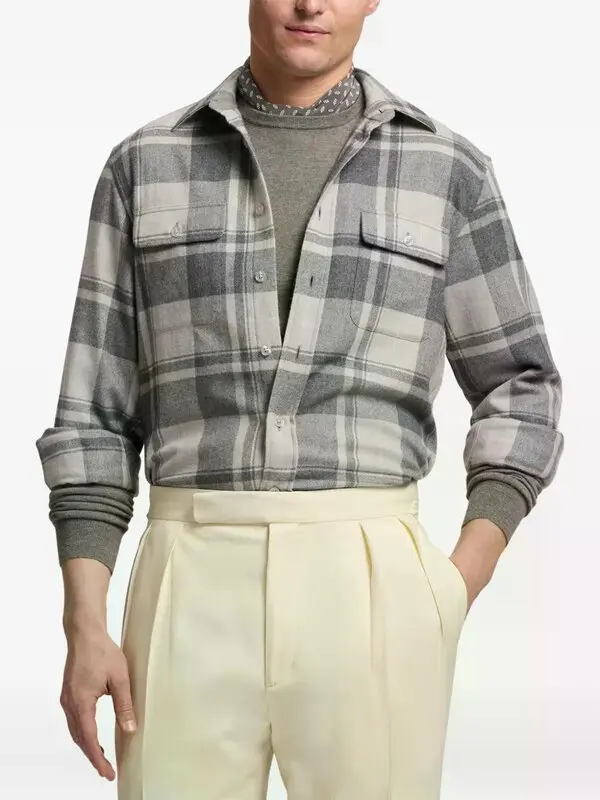Ralph Lauren Purple Label Checked Pocket Shirt