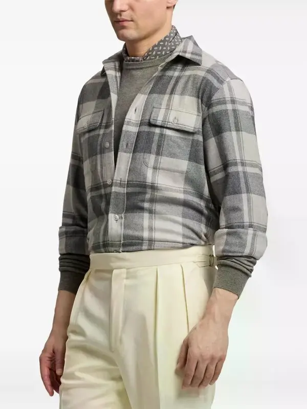 Ralph Lauren Purple Label Checked Pocket Shirt