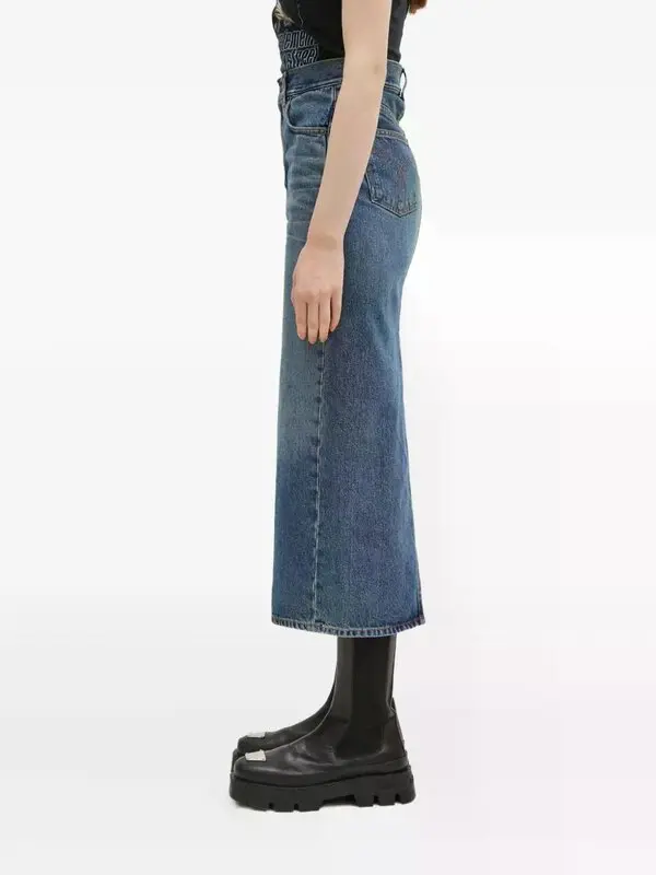 Fiorucci High-waisted Denim Midi Skirt