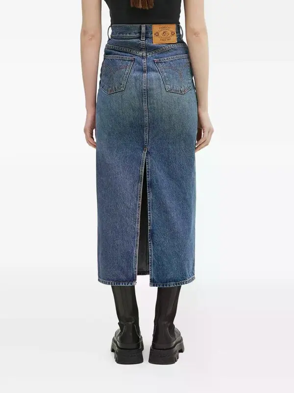 Fiorucci High-waisted Denim Midi Skirt