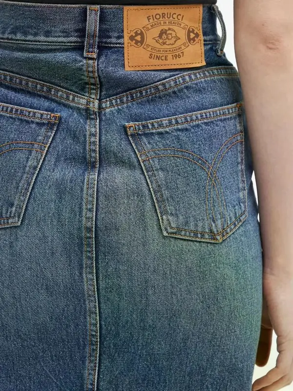 Fiorucci High-waisted Denim Midi Skirt