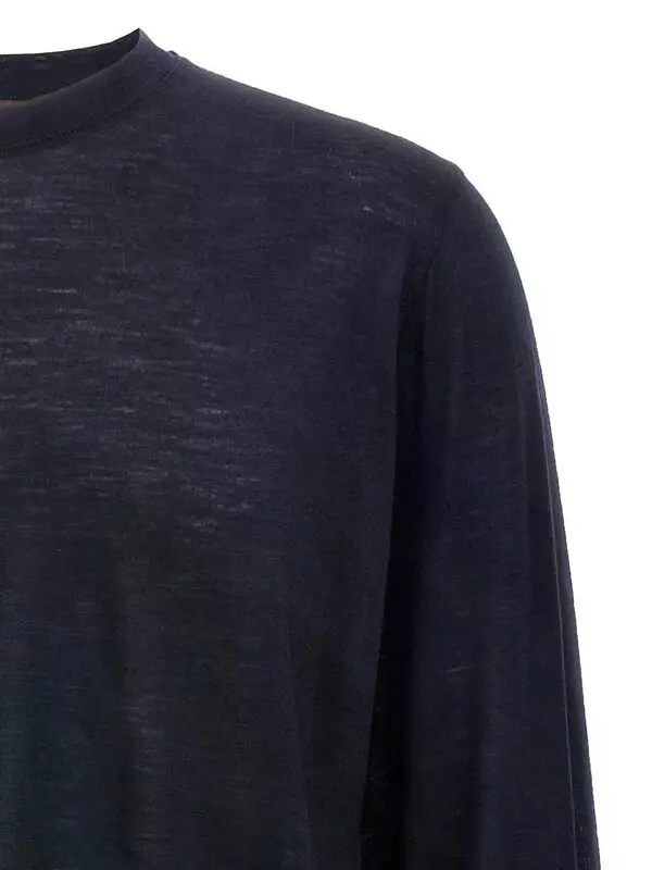 ZANONE Crew-neck Long-sleeves T-shirt - Blue