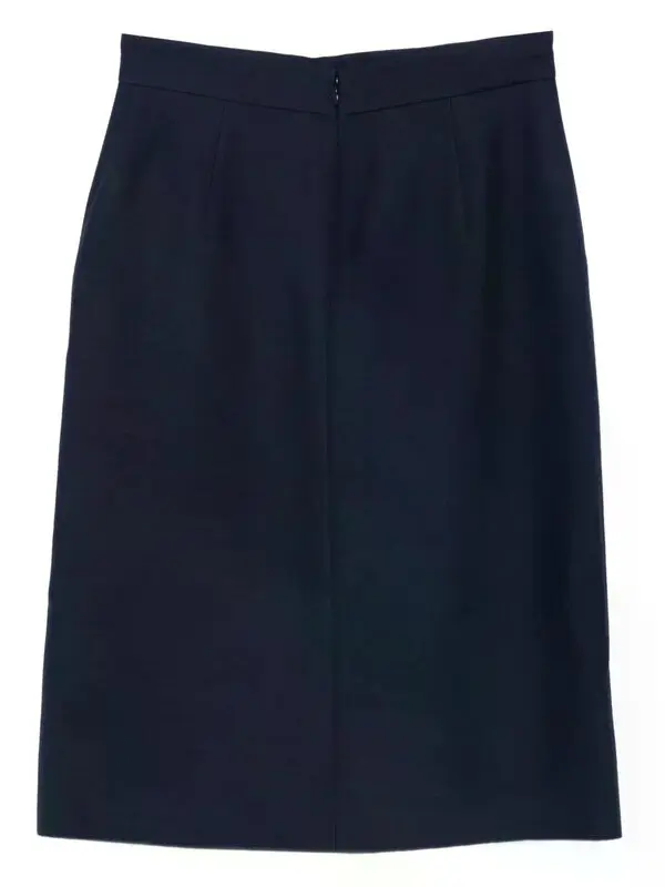 Valentino Garavani Belted Midi Skirt - Blue