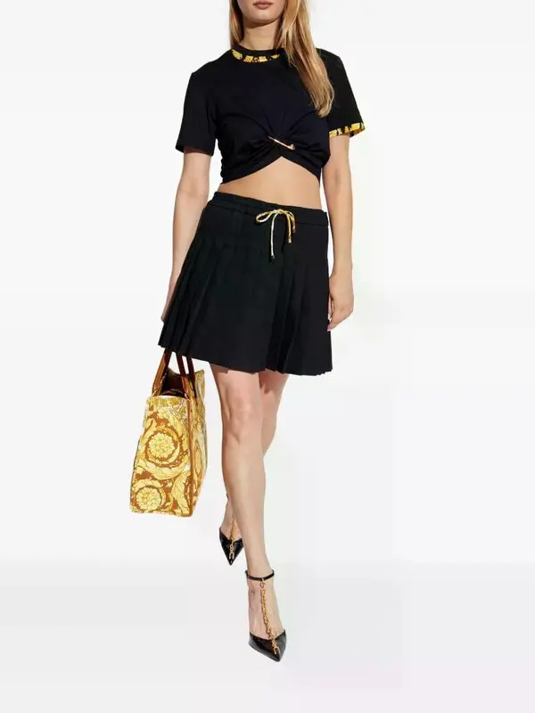 Versace Pleated A-line Skirt