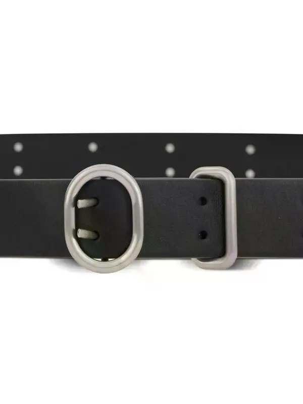JIL SANDER Oval-buckle Leather Belt