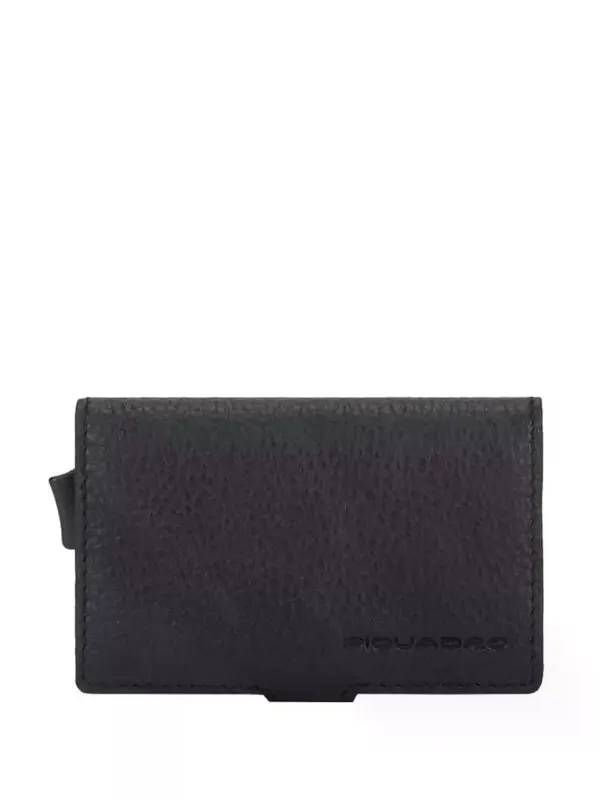 PIQUADRO Leather Pop-up Cardholder - Black