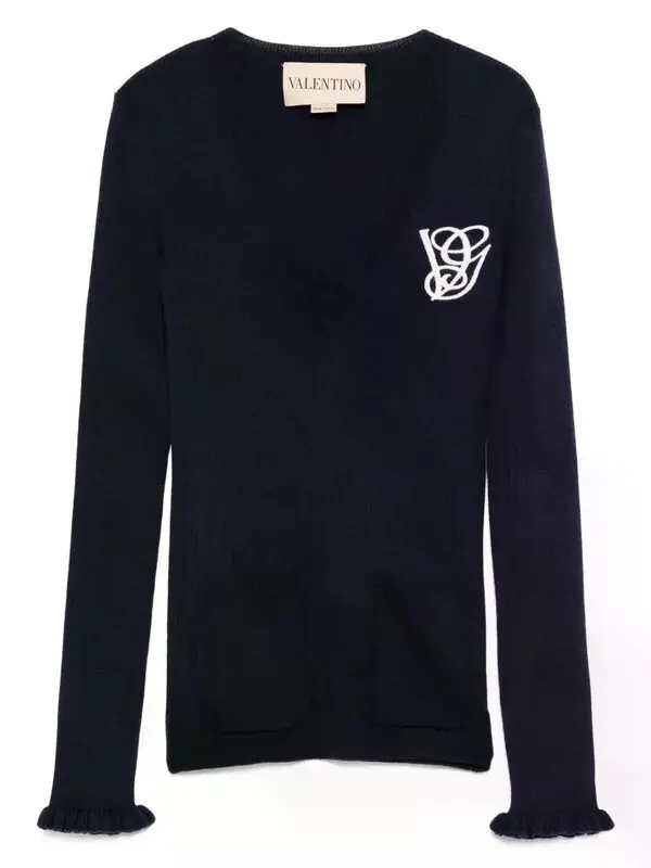 Valentino Garavani Wool V-neck Sweater