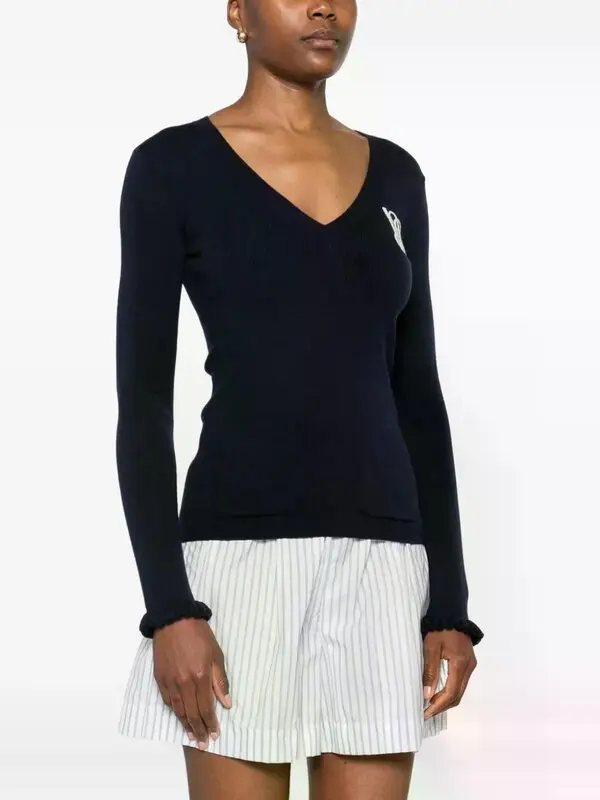 Valentino Garavani Wool V-neck Sweater