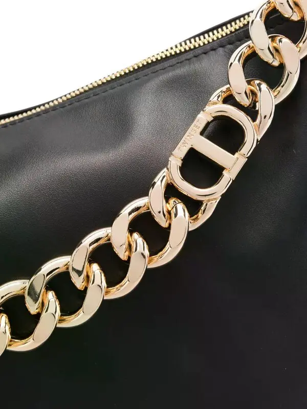 TWINSET Chain-embellished Shoulder Bag - Black
