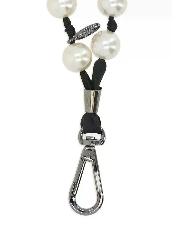 MAISON MICHEL Pearl Embellished Hat Strap