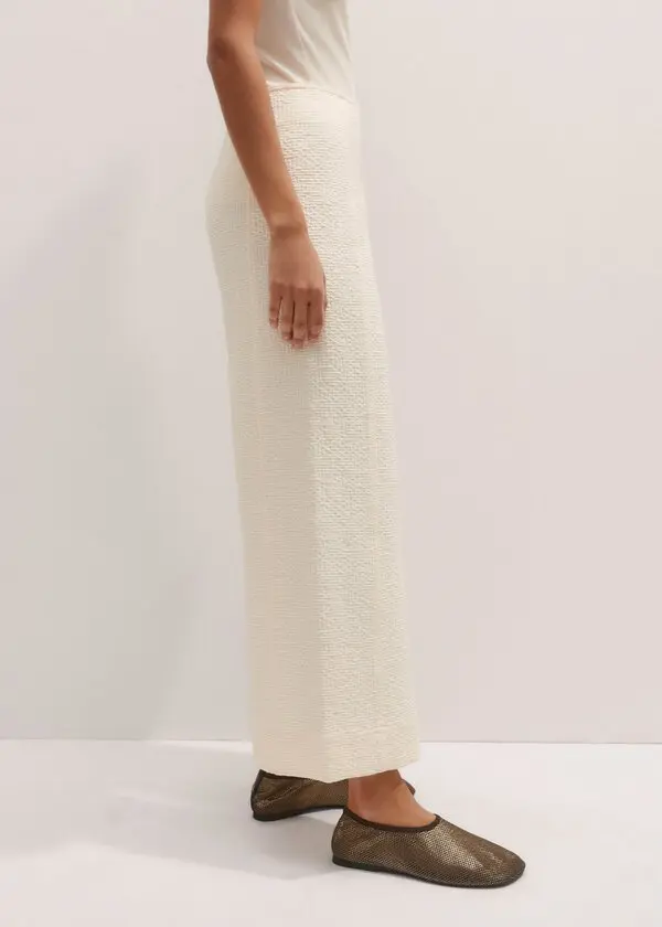 ME+EM Textured Ponte Crop Wide-leg Trousers
