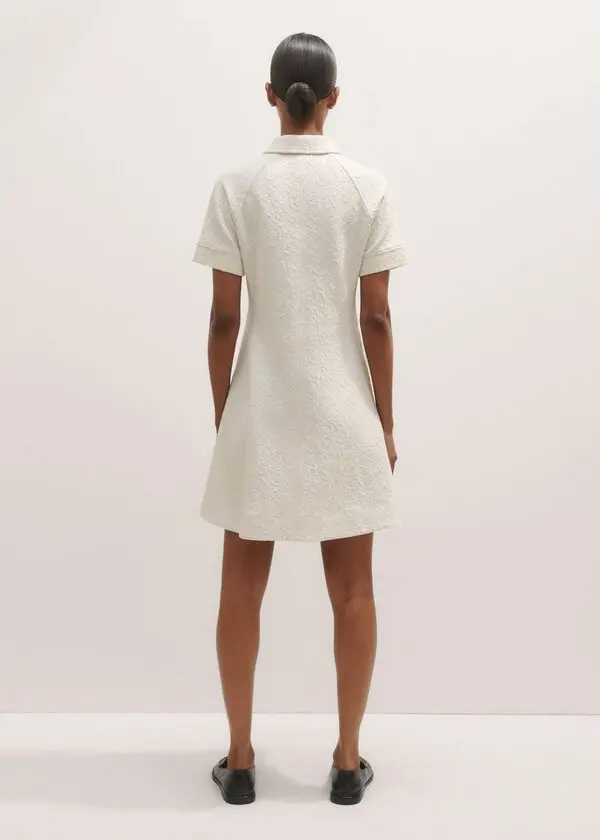 ME+EM Floral Jacquard Fit And Flare Mini Dress