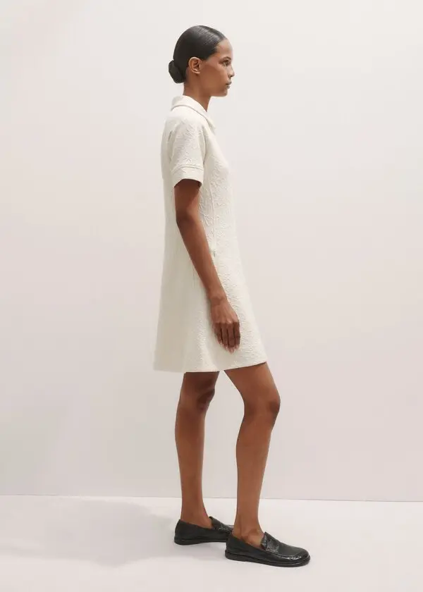 ME+EM Floral Jacquard Fit And Flare Mini Dress