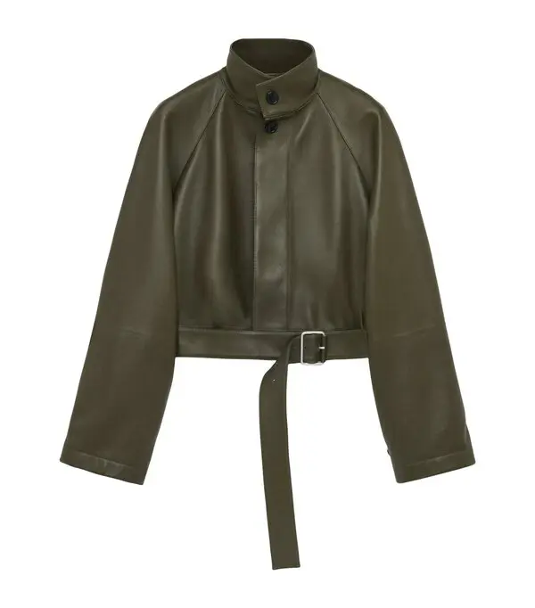 Loewe Lambskin Cropped Trench Coat