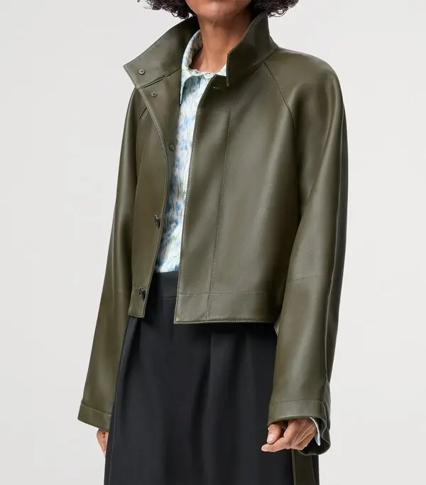 Loewe Lambskin Cropped Trench Coat