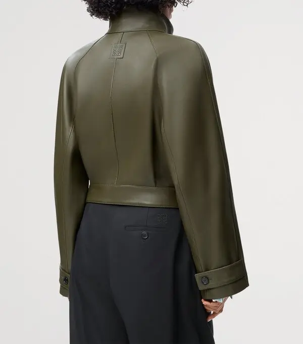 Loewe Lambskin Cropped Trench Coat