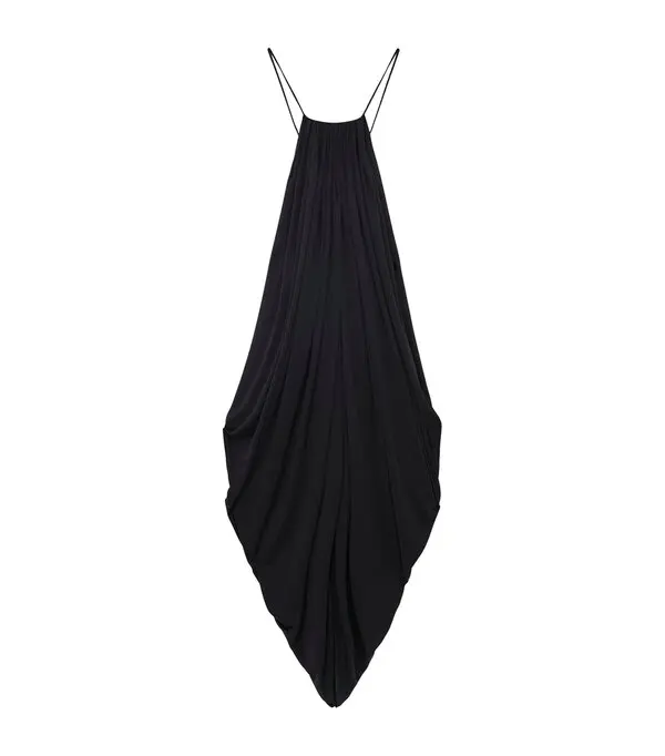Loewe Silk Draped Midi Dress