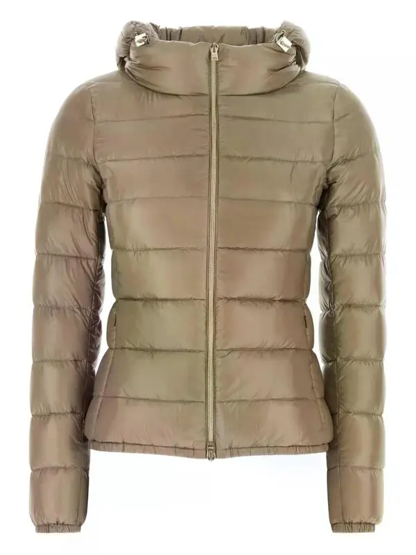 Herno Hooded Quilted Jacket - Brown