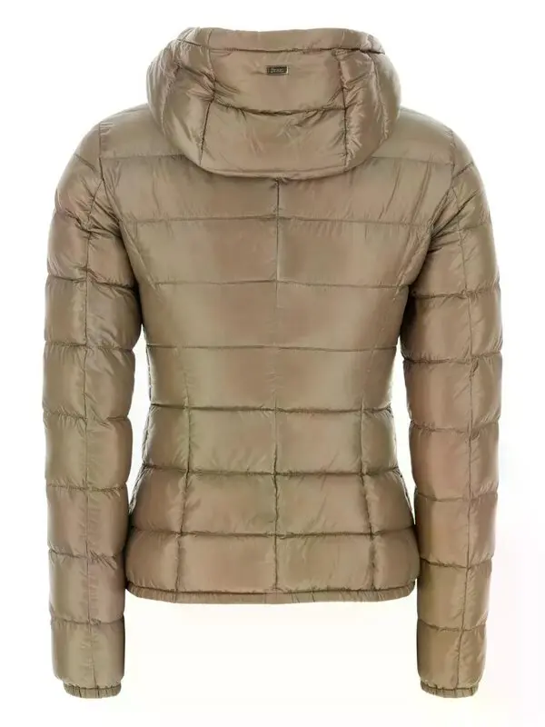 Herno Hooded Quilted Jacket - Brown