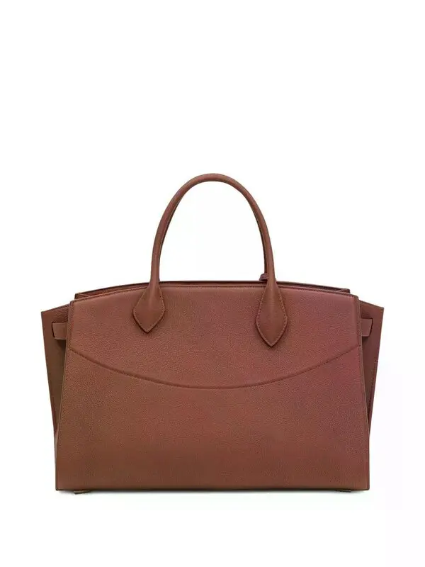 FERRAGAMO Large Studio Soft Tote Bag - Brown