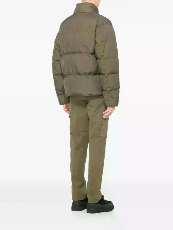 Stone Island Logo-patch Puffer Jacket - Green